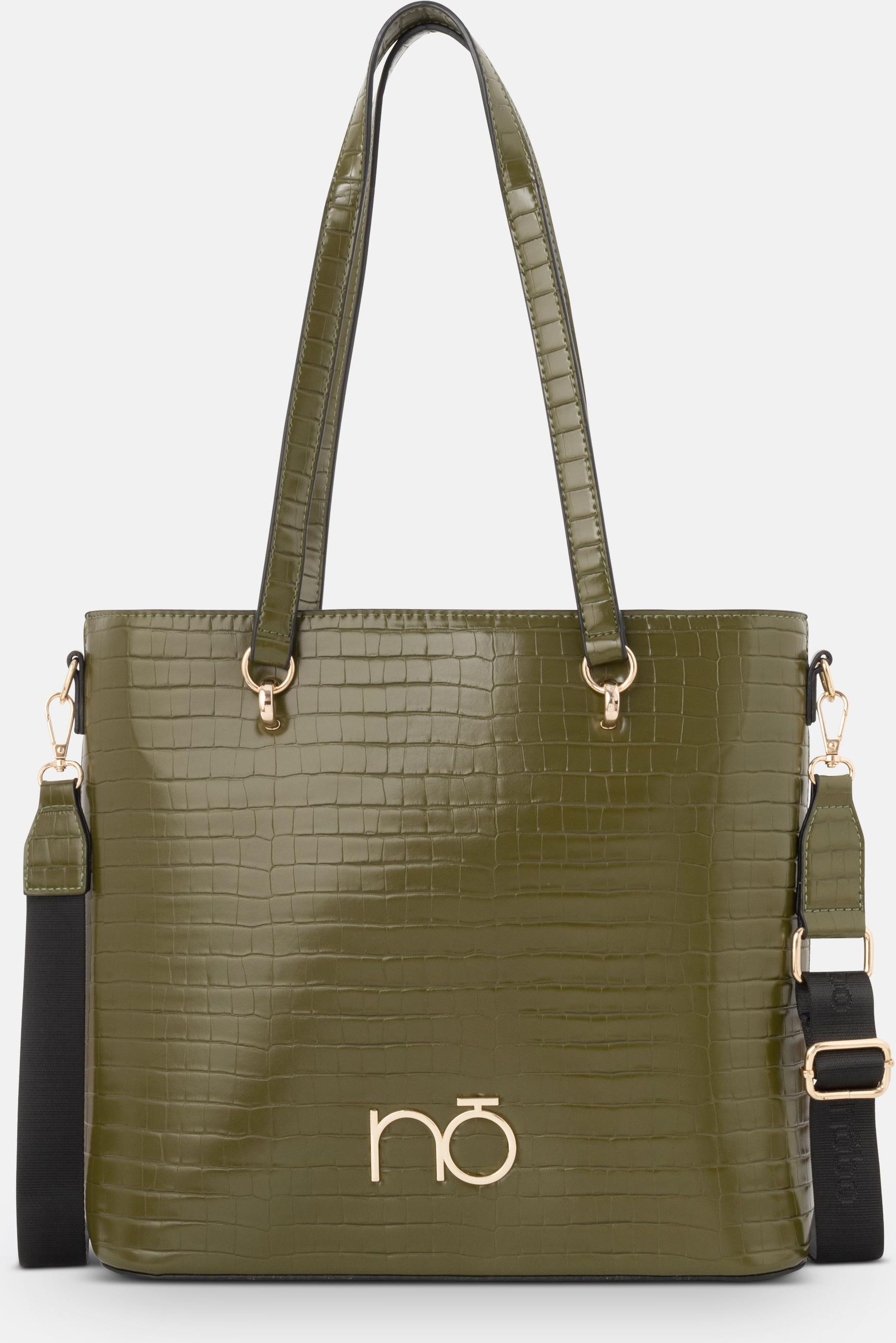 Elegancka shopperka Nobo croco zielona - Ceny i opinie - Ceneo.pl