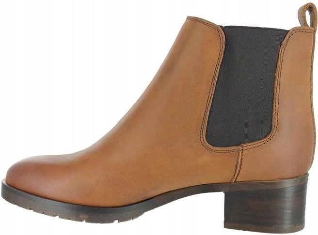 Botki damskie Clarks Mila Top jasnobrązowe skórzane wsuwane 36 - Ceny i ...