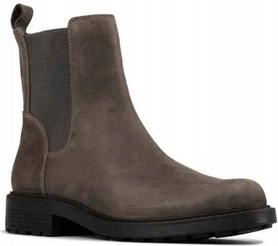 CLARKS Botki damskie Orinoco2 Top szare skórzane wsuwane 36 - Ceny i ...