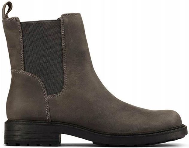 CLARKS Botki damskie Orinoco2 Top szare skórzane wsuwane 36 - Ceny i ...