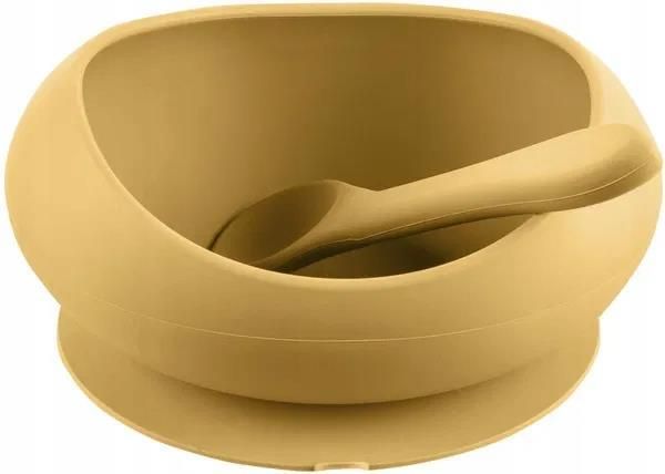 Zopa Silicone Tableware Set 1szt. Komplet Naczyń Mustard Yellow - Ceny i opinie - Ceneo.pl