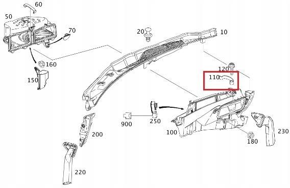 Mercedes W204 C207 W212 Cls Klips Obudowy Filtra A0019917470 - Opinie i ...