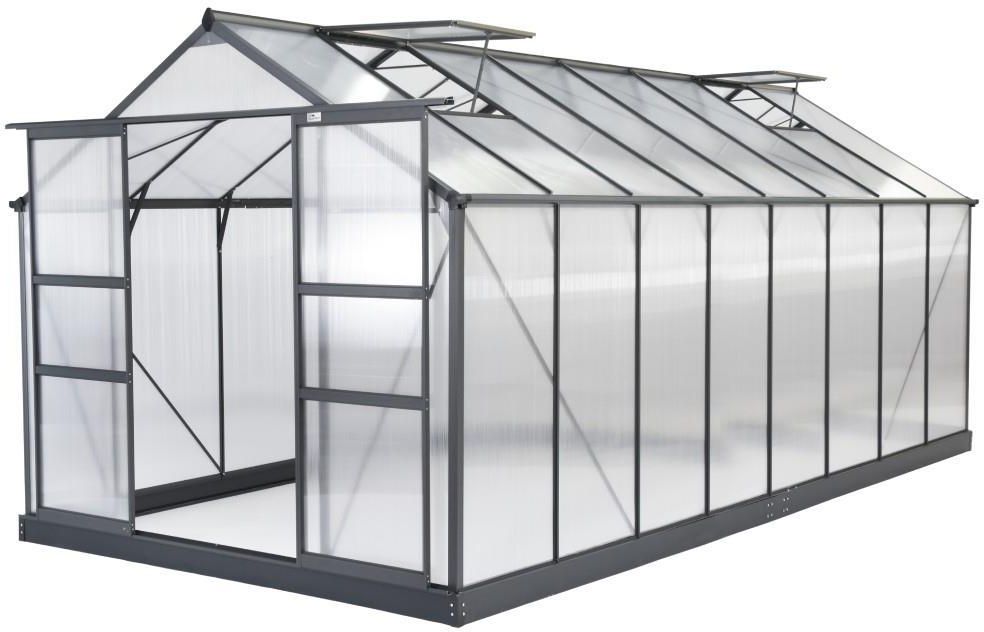 Covertech Szklarnia Z Aluminium Azalia 3,1x4,9m Antracyt - Ceny i ...