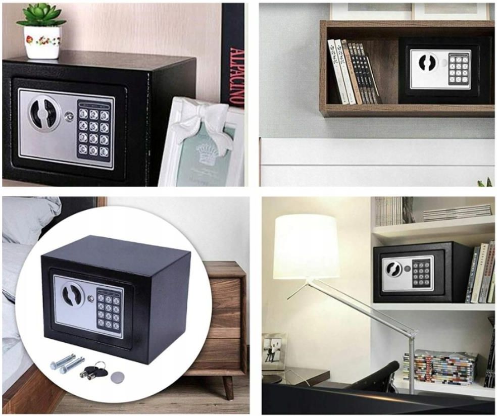 Mini Mały Sejf Elektroniczny Domowy Na Pieniadze - Ceny i opinie - Ceneo.pl