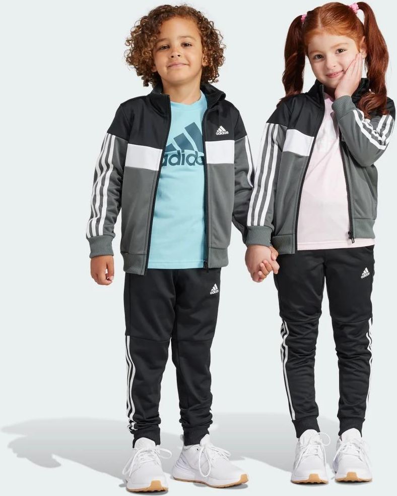 Adidas Dres Tiberio 3-Stripes Colorblock Shiny Kids IJ6332 - Ceny i ...