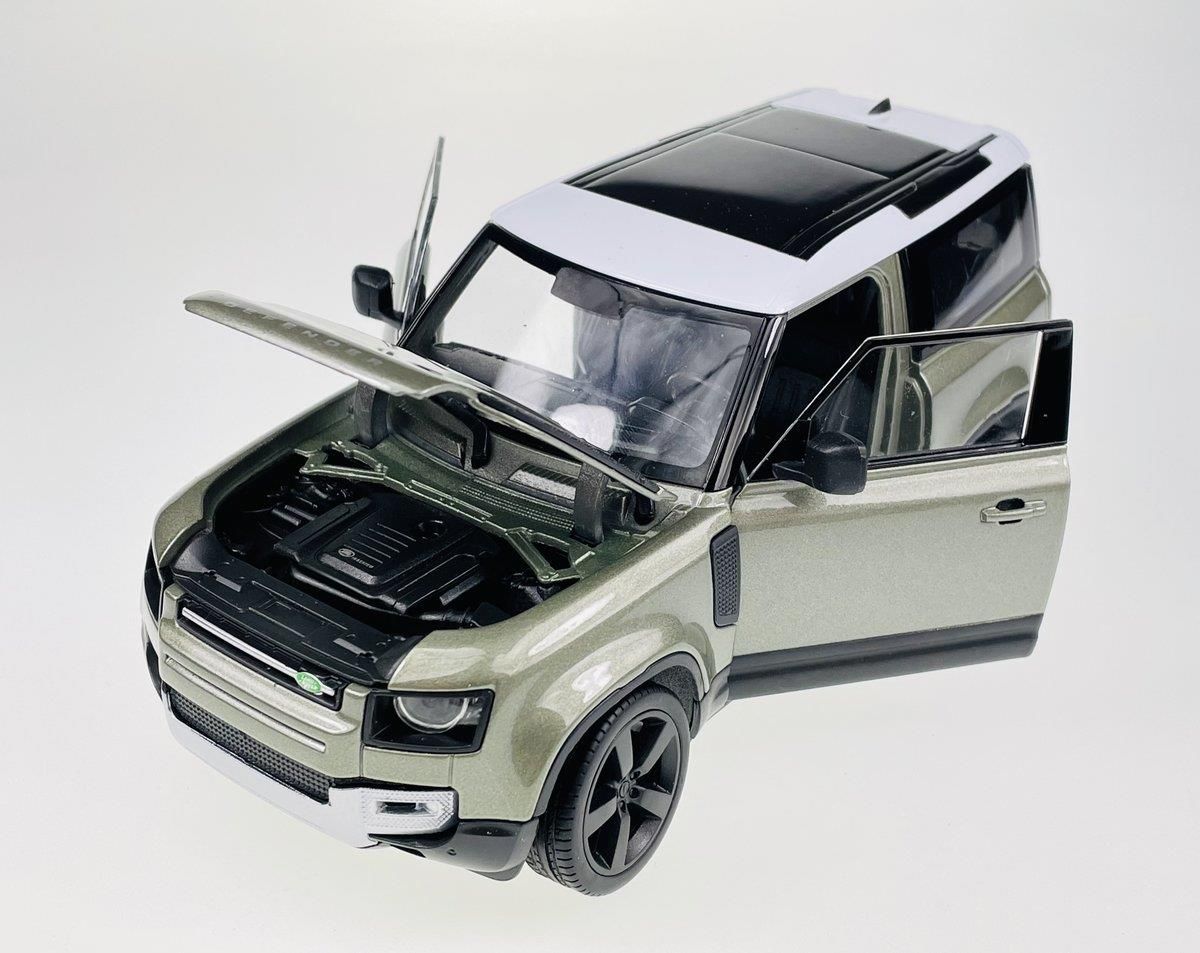 Welly 2020 Land Rover Defender Zielony 1:26 Samochód Metalowy Model ...