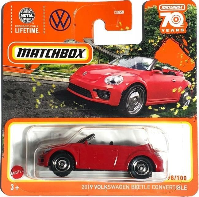 Mattel Matchbox 2019 Volkswagen Beetle Convertible Mbx Roadtrip HLD14 ...