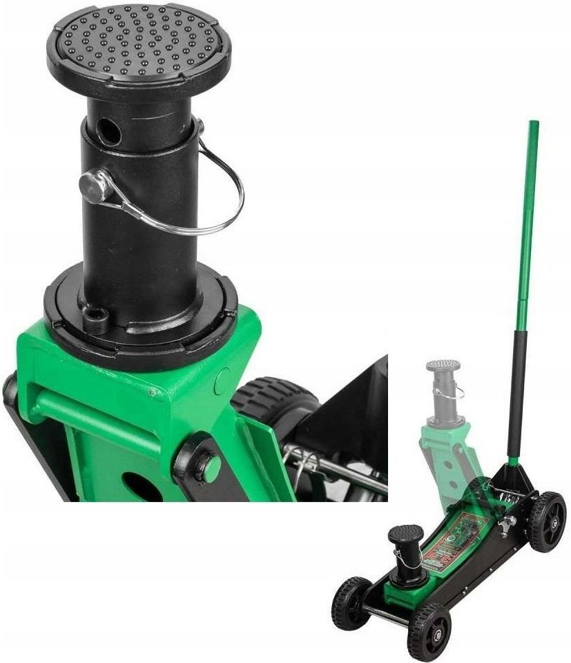 Rockforce Podnośnik Samochodowy Żaba Dwutłokowy Hydrauliczny 3,5T Duże ...