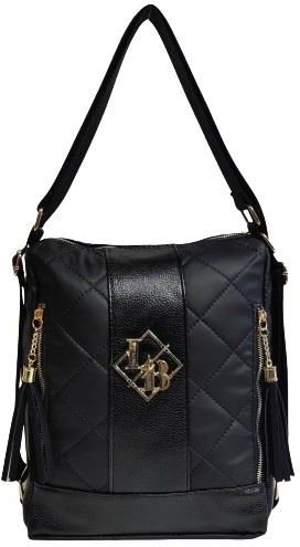 Plecak torebka Laura Biaggi czarna pikowana 2w1 - Ceny i opinie - Ceneo.pl