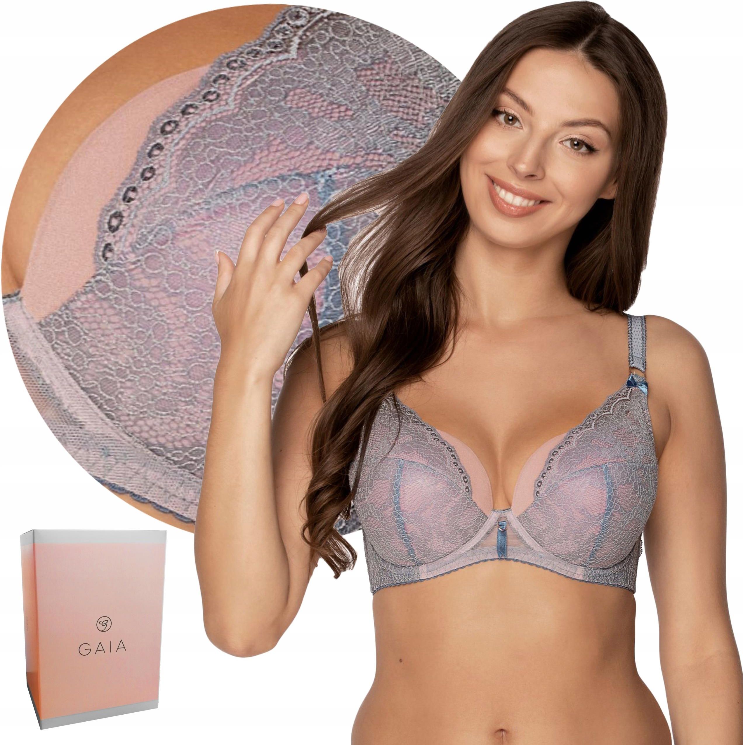 Biustonosz Full-Cup Gaia 1168 Azzurra niebieski - Ceny i opinie - Ceneo.pl