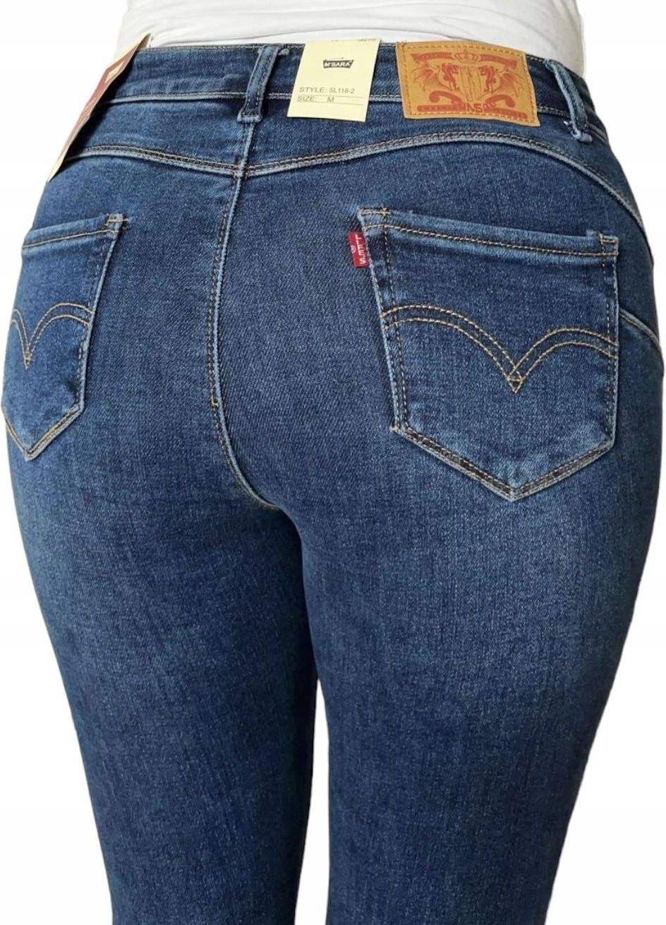 Spodnie jeansy M.sara Life's rurki niebieskie 28 S - Ceny i opinie ...