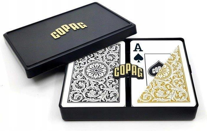 Copag Karty 2 Talie Elite 1546 Black/Gold Double Deck Set (1425) - Ceny ...