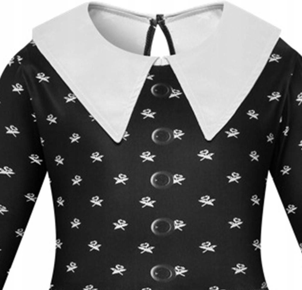 Strój Wednesday Addams 130 Sukienka Kostium Strój - Ceny i opinie ...