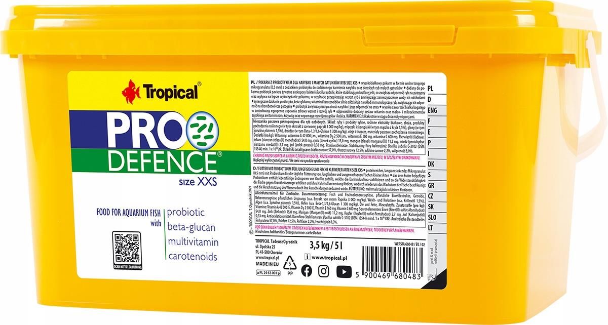 Tropical Pro Defence Size Xxs 5L-3,5Kg Wiadro - Ceny i opinie - Ceneo.pl