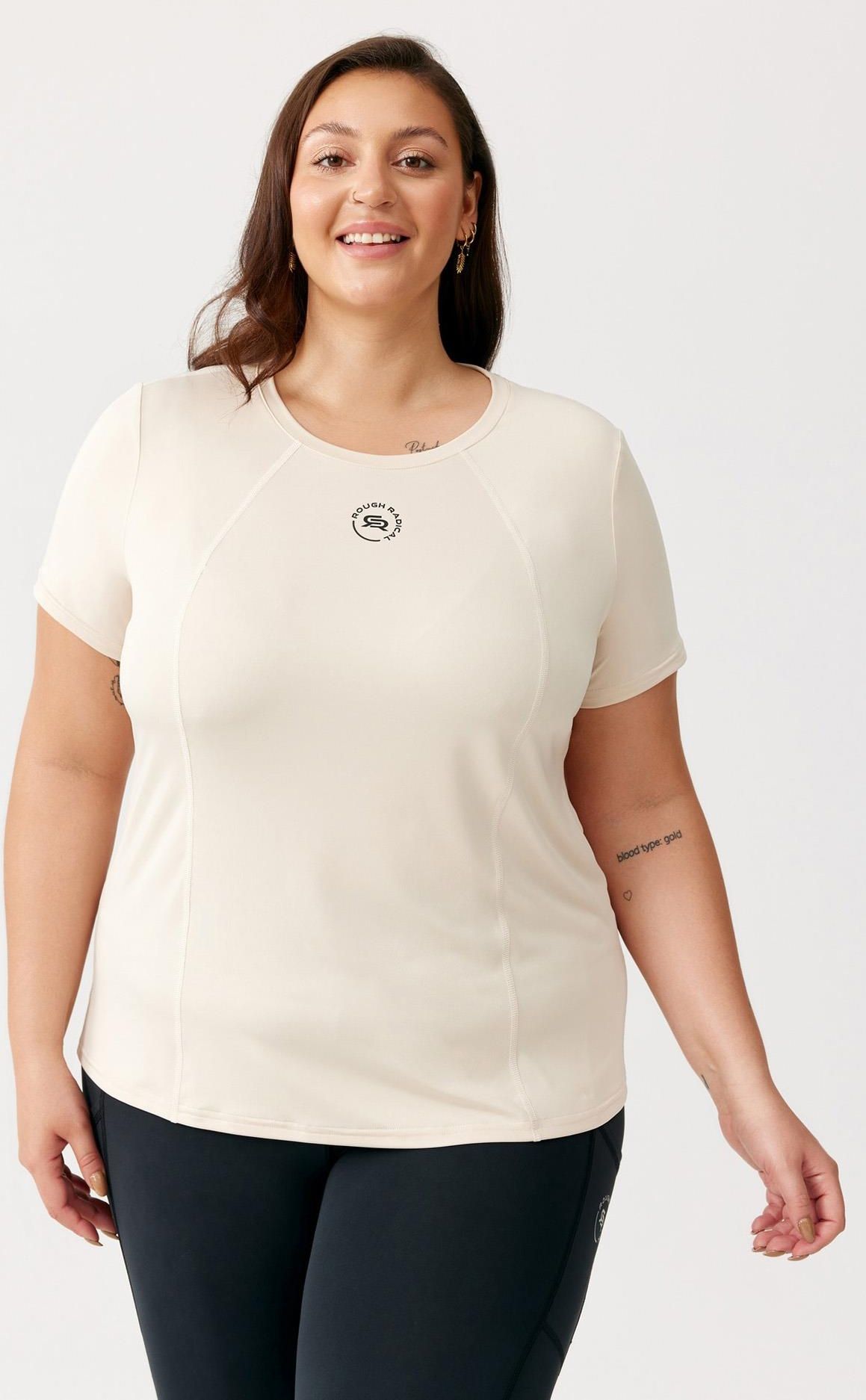 Rough Radical Damska Koszulka Global Tee Plus Size Jasny Beż Xxxxl ...