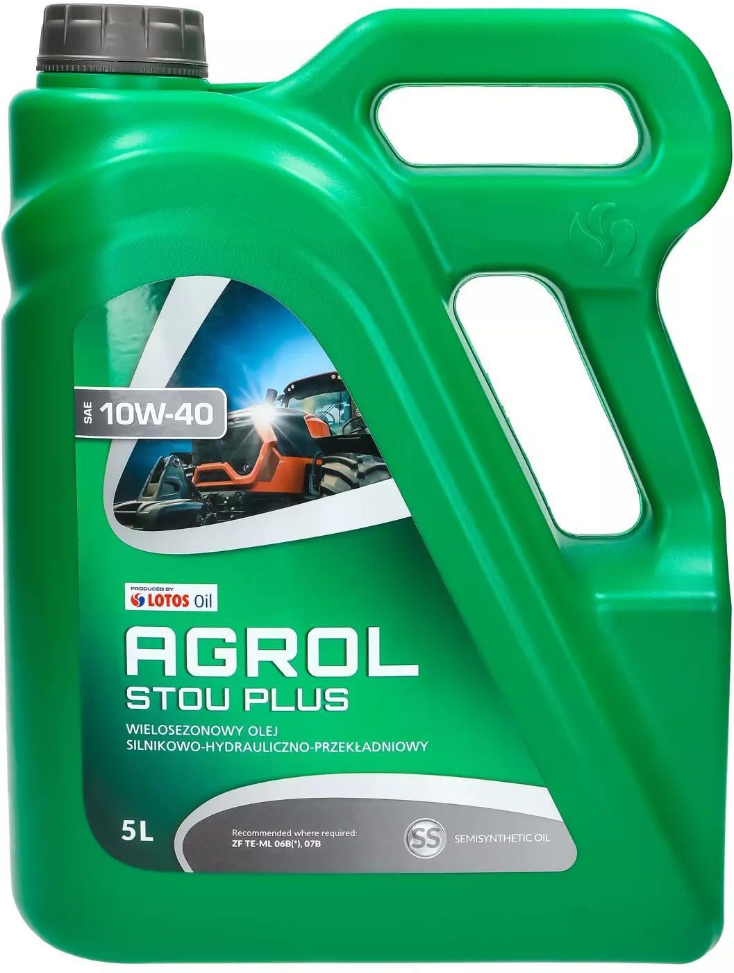 Olej silnikowy Olej silnikowy Lotos Agrol Stou Plus 10W-40 5L - Opinie ...