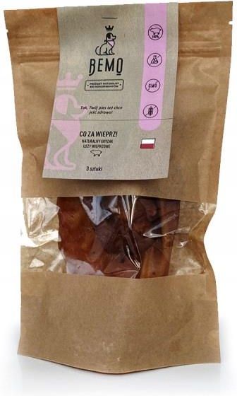 Karma Bemo Smaczki Przysmaki Dla Psa Gryzaki Uszy Wieprzowe 3Szt - Ceny ...