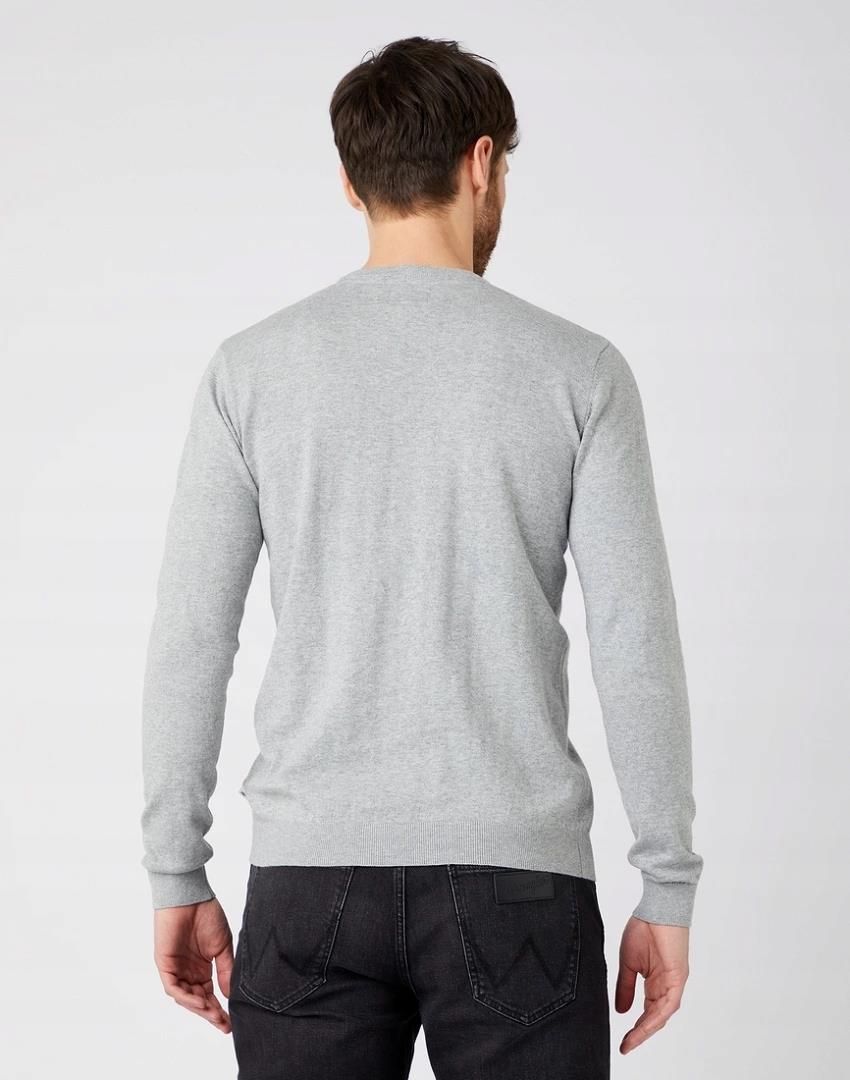 Wrangler Crew Knit MID Grey Mel W8M0QLX37 XXL - Ceny i opinie - Ceneo.pl