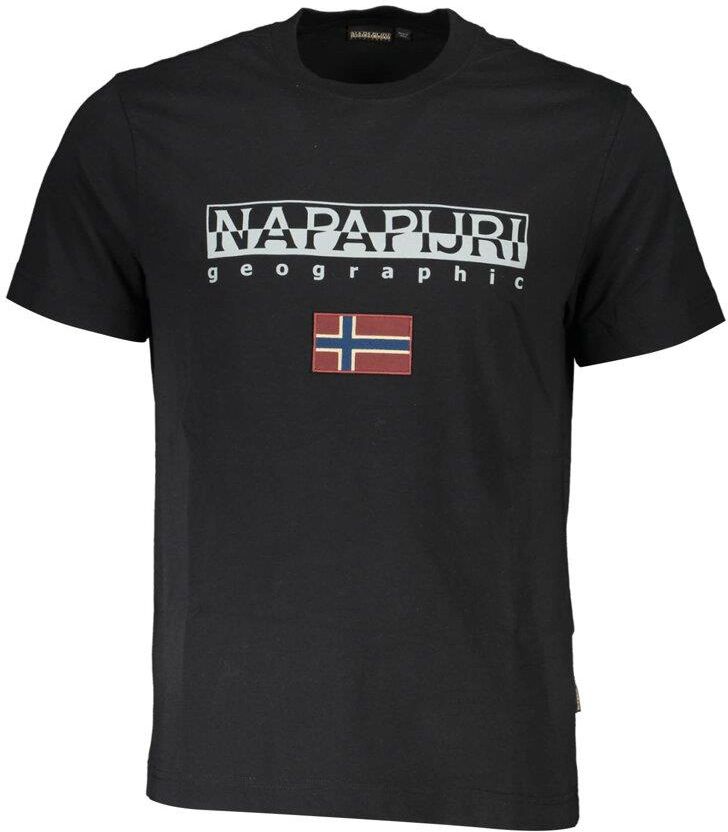 NAPAPIJRI T-SHIRT Z KRÓTKIM RĘKAWEM MĘSKI CZARNY - Ceny i opinie - Ceneo.pl