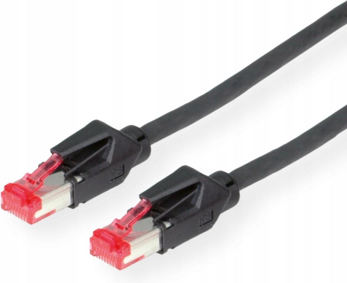 Dńtwyler Cables S/FTP Patch cable Cat6, Black, 0.5m (21.05.0005 ...