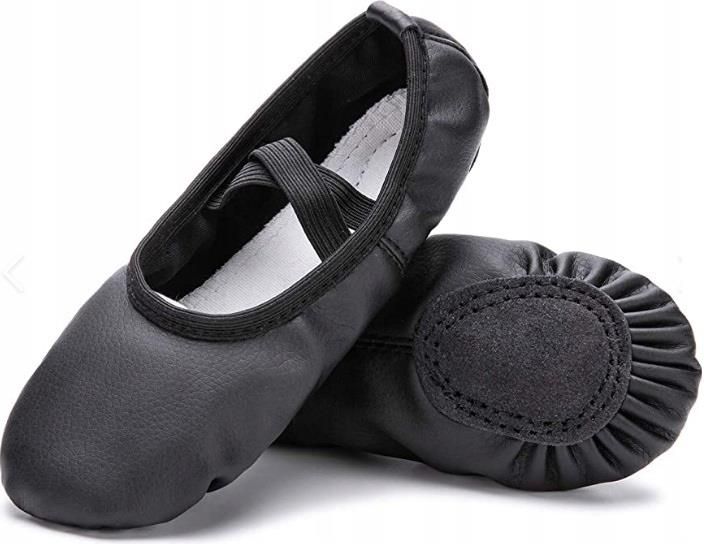 Baletki Balerinki do Tańca Skórzane 29 Czarne - Ceny i opinie - Ceneo.pl