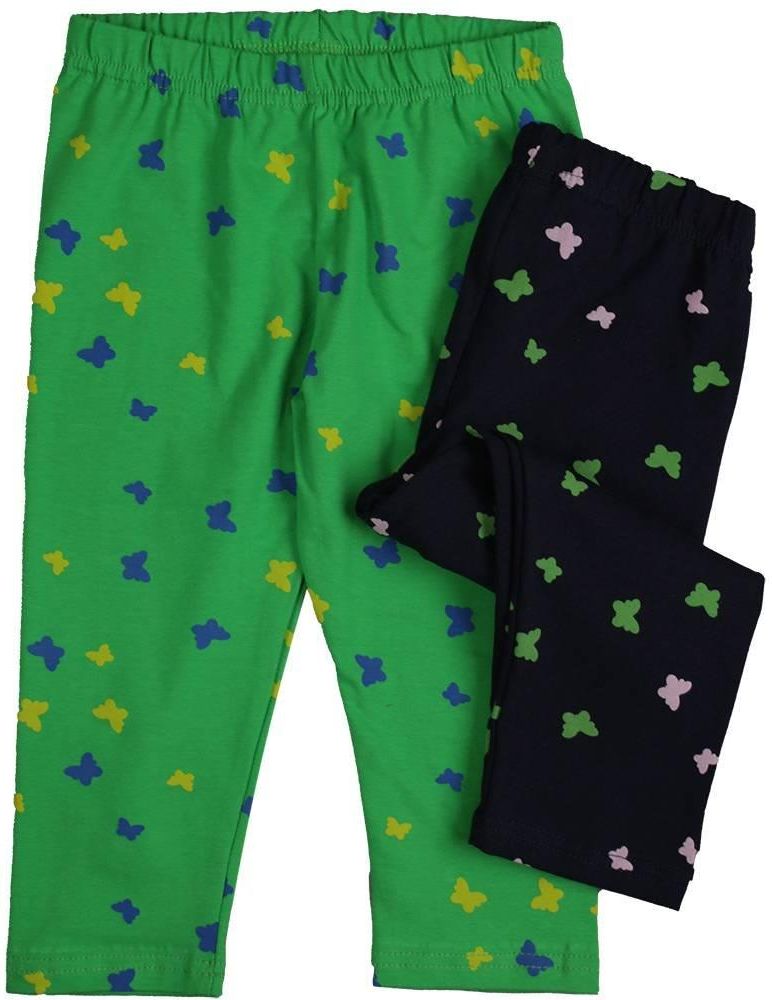 legginsy-3-4-dziewcz-ce-2-pak-zielono-granatowe-w-motyle-tup-tup