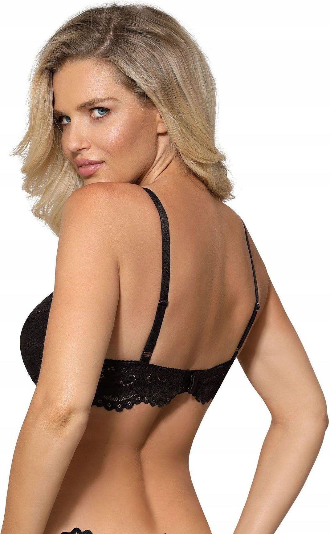 Newia Biustonosz push-up koronka *80B* czarny - Ceny i opinie - Ceneo.pl