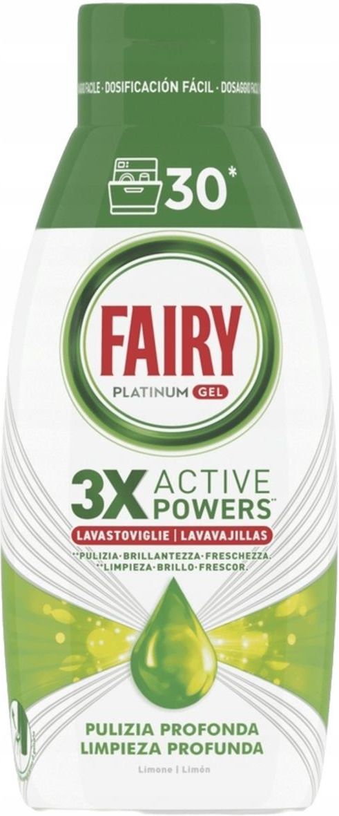 FAIRY Żel do zmywarek 600ml 30P Limone Platinium - Opinie i atrakcyjne ceny na Ceneo.pl