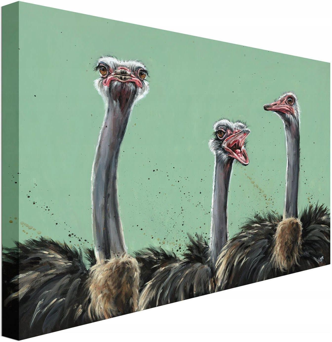 Pyramid International Obraz Na Płótnie Brown Louise Strusie 80X60 Cm ...