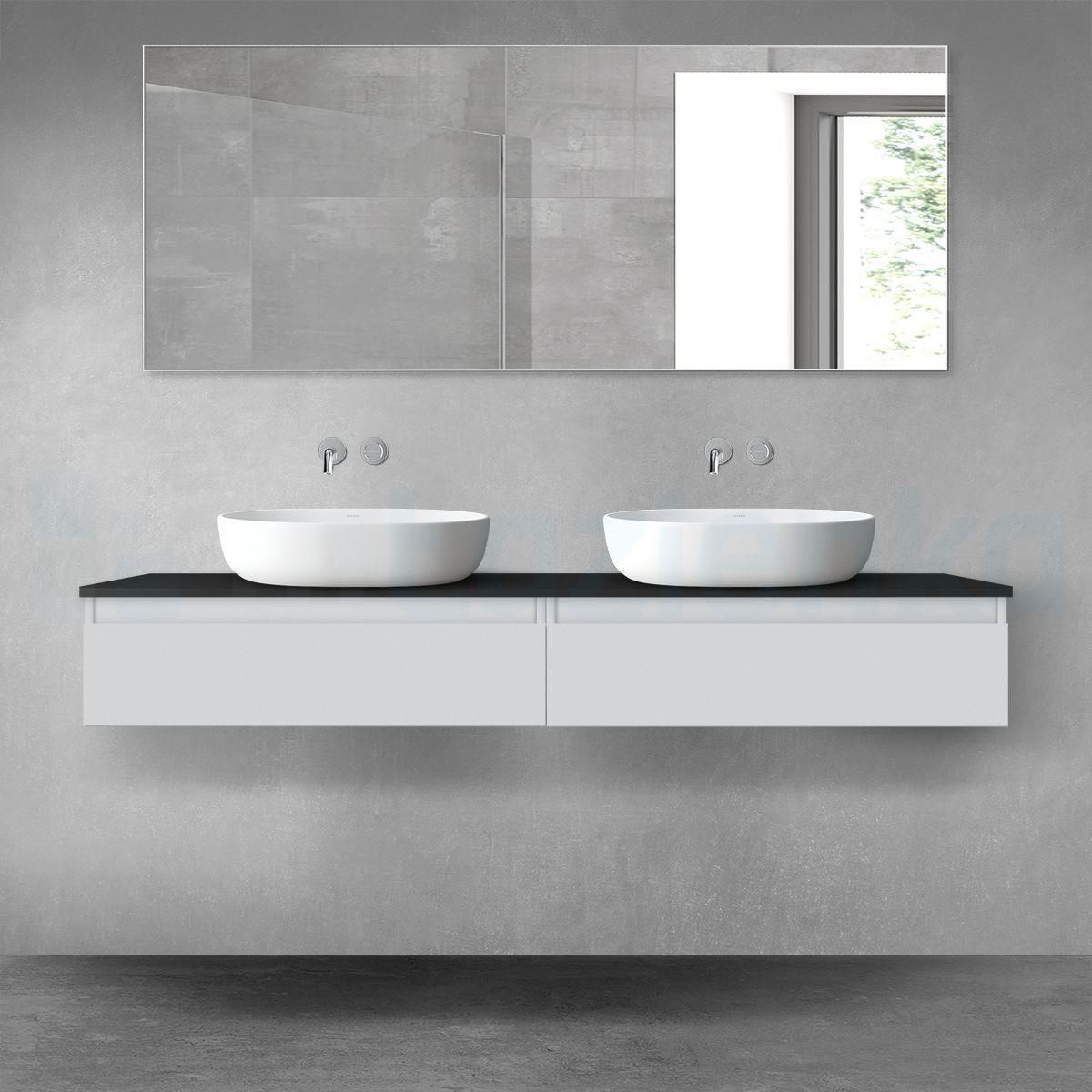 Oltens Vernal Zestaw Mebli Łazienkowych Czarny Szary 68376700 - Opinie ...