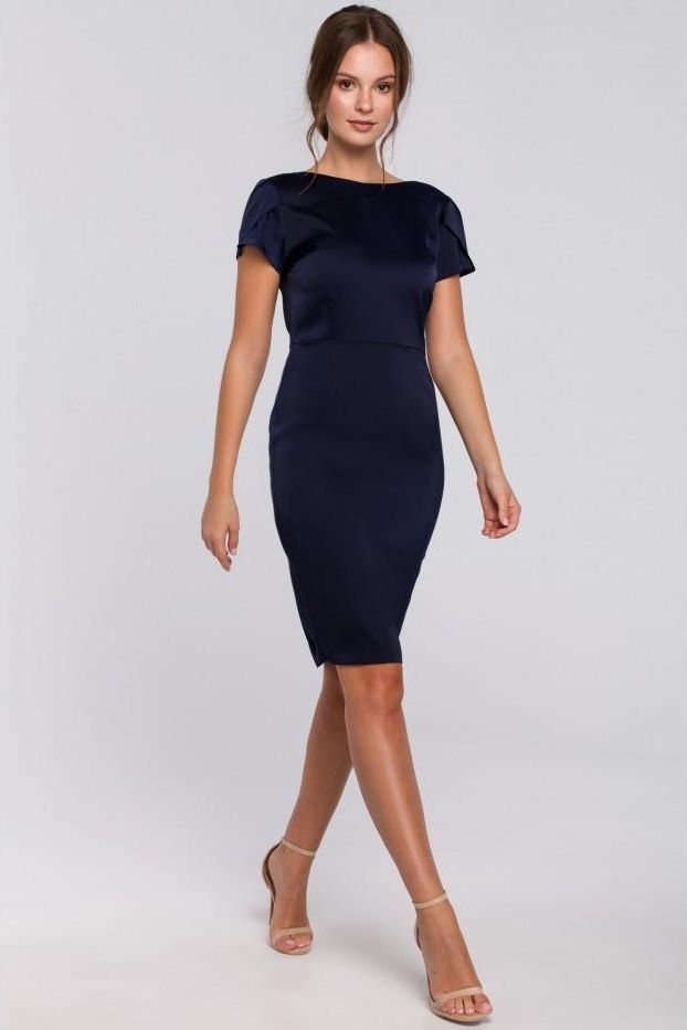 Eu M K041 Sukienka z dekoltem typu woda z tyłu g - Ceny i opinie - Ceneo.pl