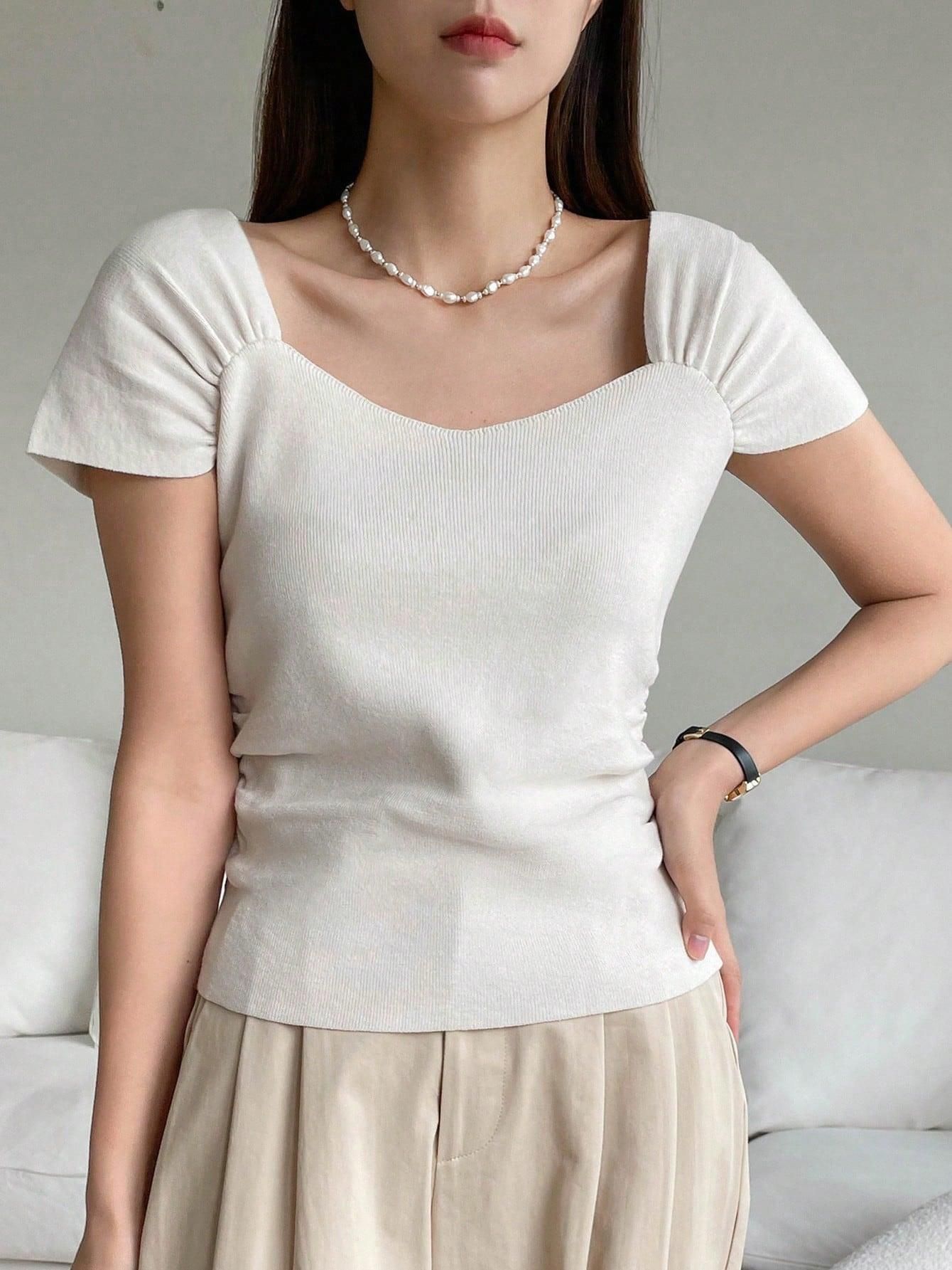 Dzianina Marszczenie Nkf NF9__XL Dazy Beżowa Bluzka - Ceny i opinie - Ceneo.pl