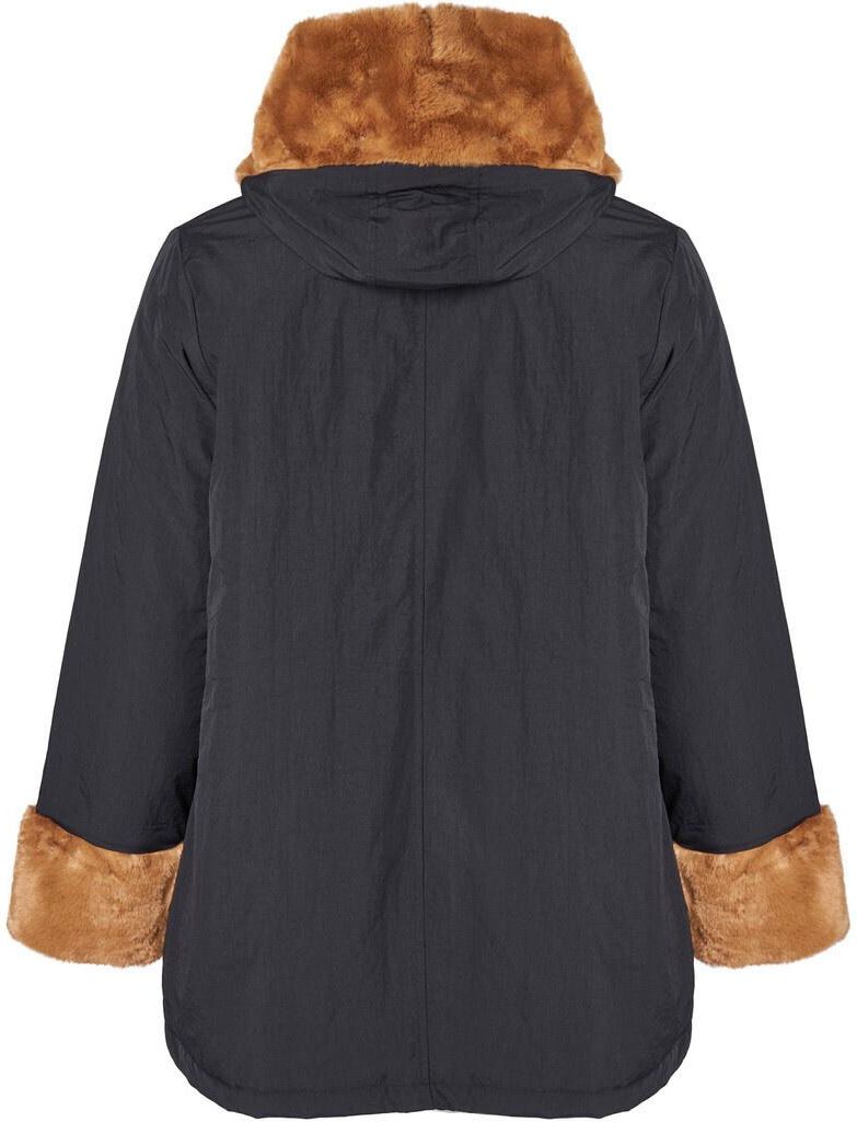 Chalou Kurtka Czarna Futerko Plus Size C407 54 - Ceny i opinie - Ceneo.pl
