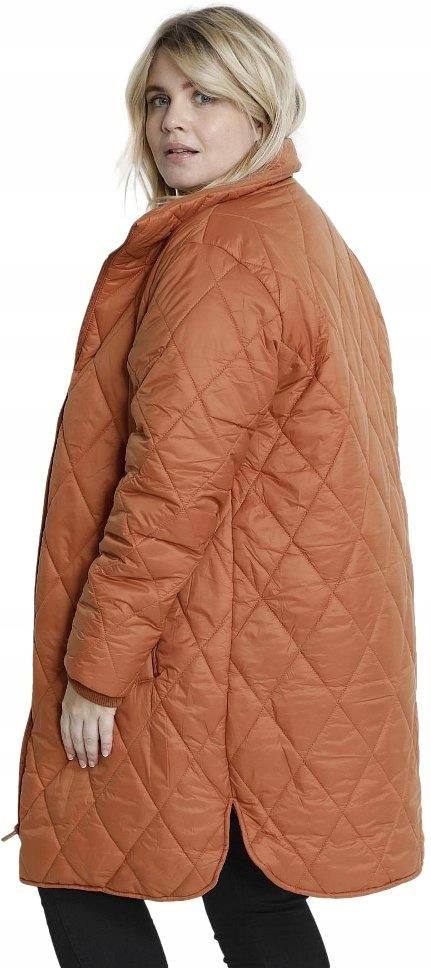 Kaffe Ocieplany Płaszcz Pomarańczowy Plus Size K343 48 - Ceny i opinie ...