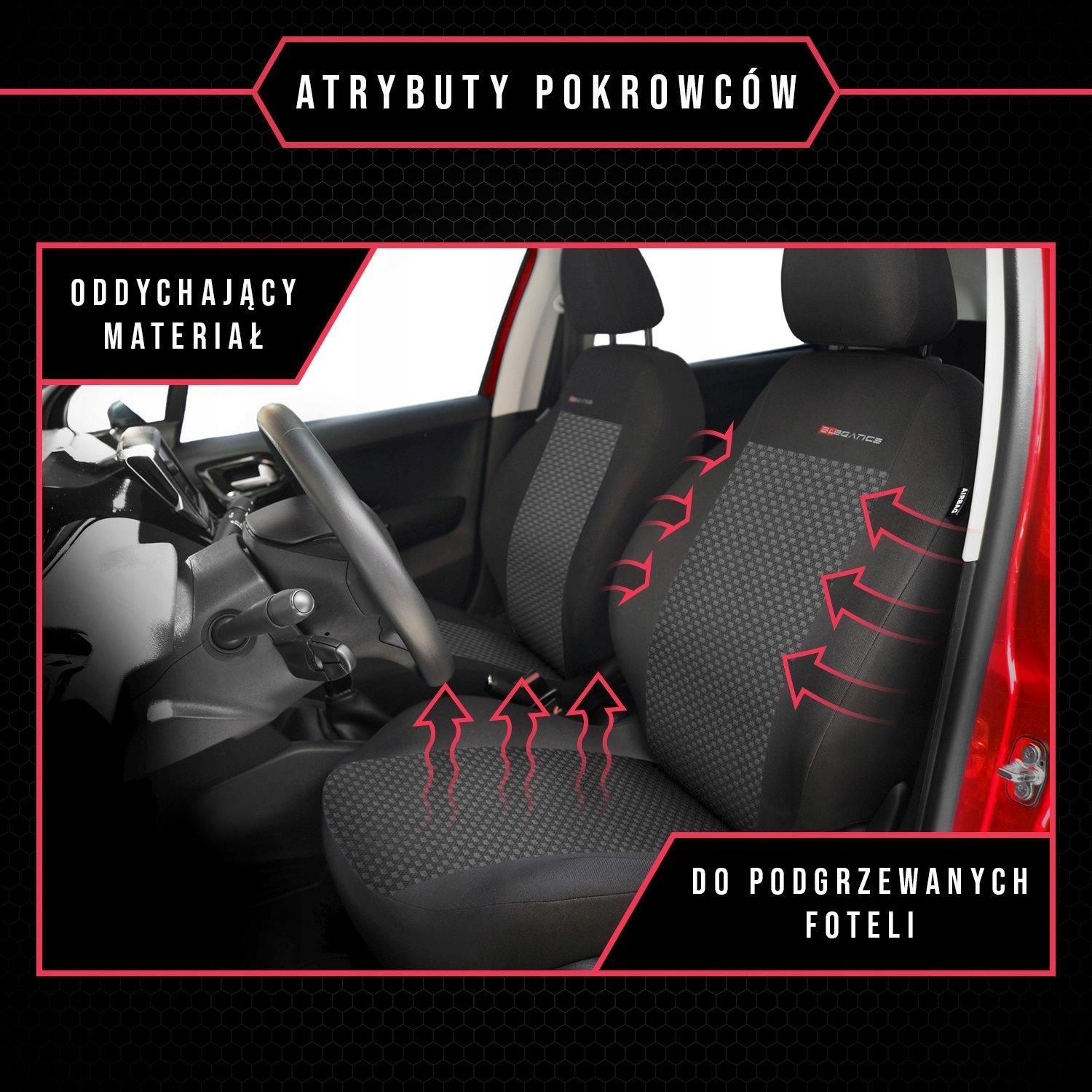 Pokrowiec samochodowy Auto-Dekor komplet Elegance szare P3 Hyundai Atos ...