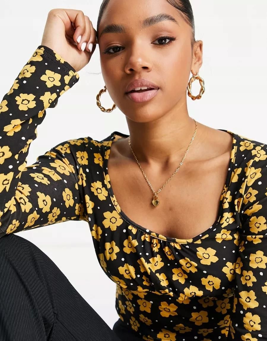 Wednesday's Girl czarny crop top z długim S - Ceny i opinie - Ceneo.pl