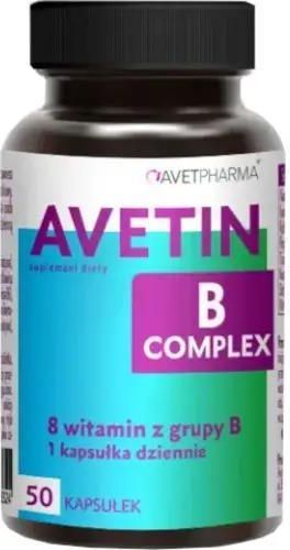 Avet Pharma Avetin B Complex 50kaps. - Opinie i ceny na Ceneo.pl