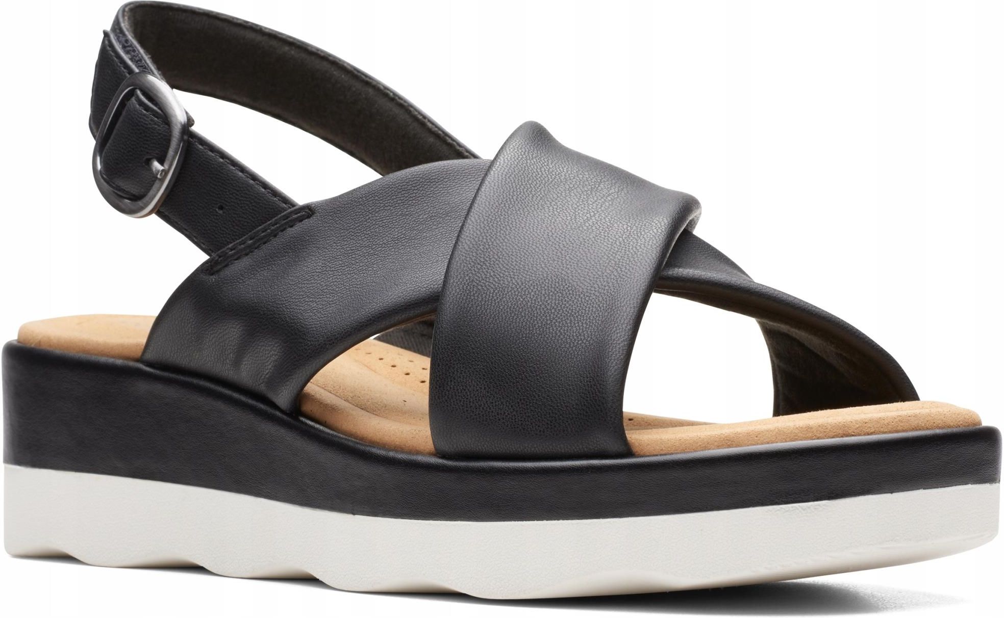 Sandały Clarks Clara Cove czarne skórzane 37.5 - Ceny i opinie - Ceneo.pl