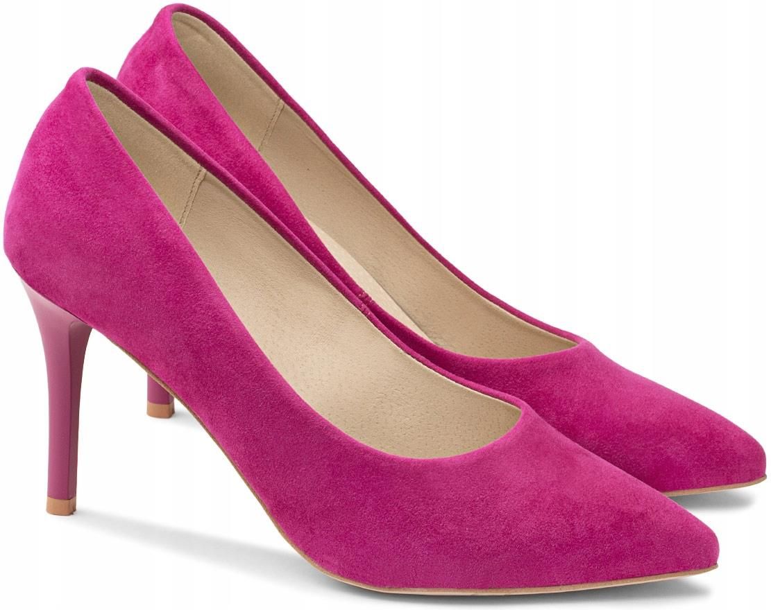Brilu Zamszowe Klasyczne Wysokie Szpilki Fuksja 37 - Ceny i opinie - Ceneo.pl