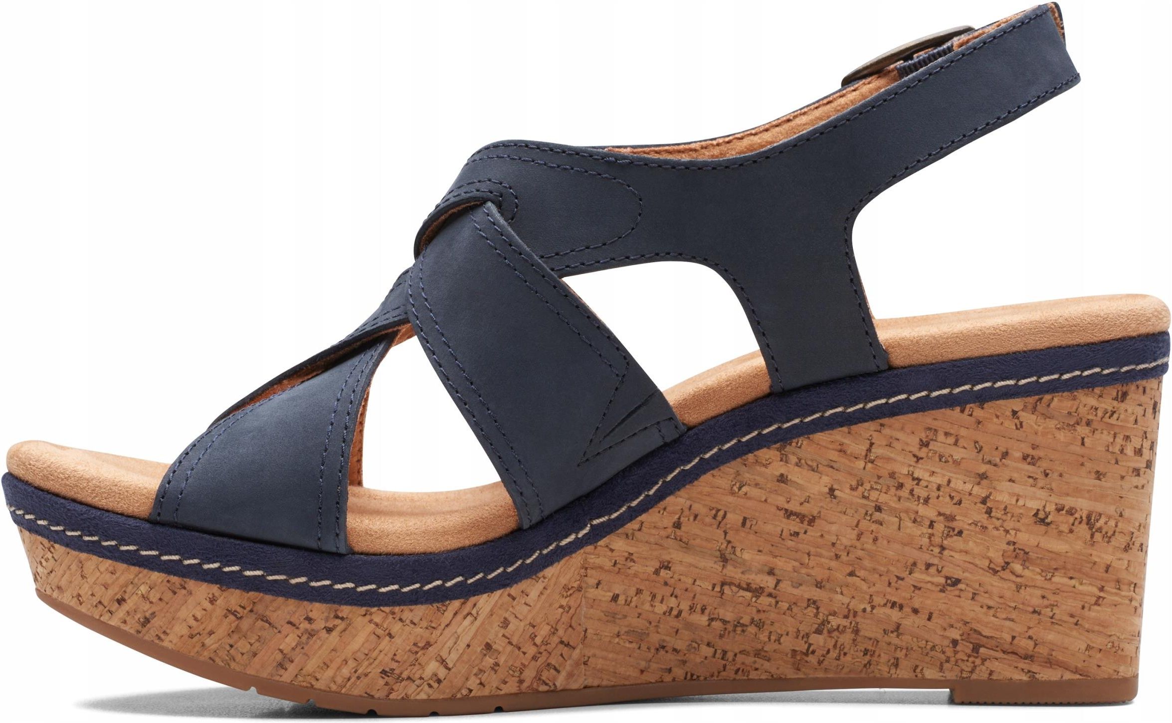 Sandałki koturnie Clarks Elleri Rae skórzane 41.5 - Ceny i opinie ...