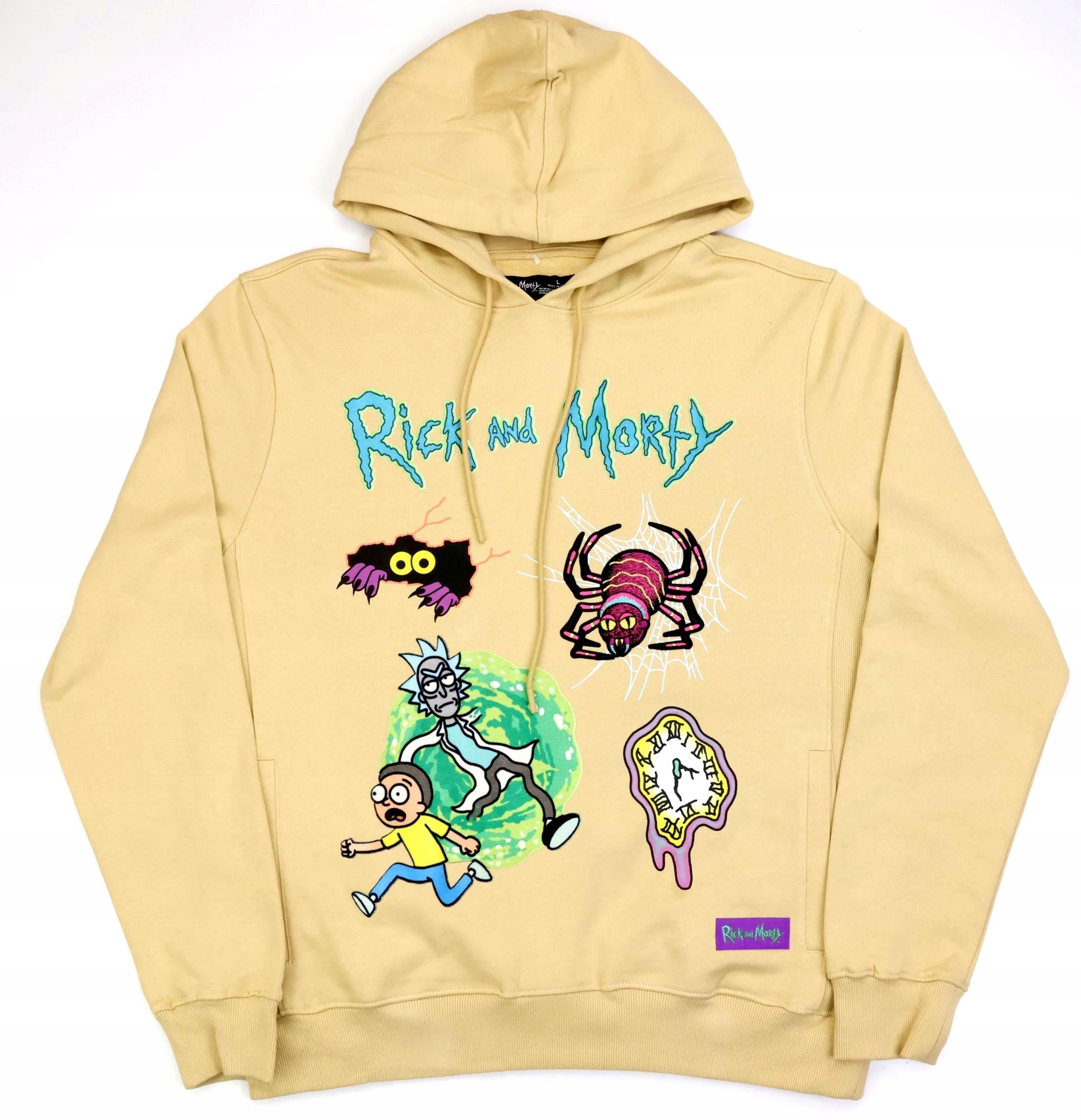 88 Rick And Morty Serial Bluza Męska Z Kapturem R M Kieszenie Haft ...
