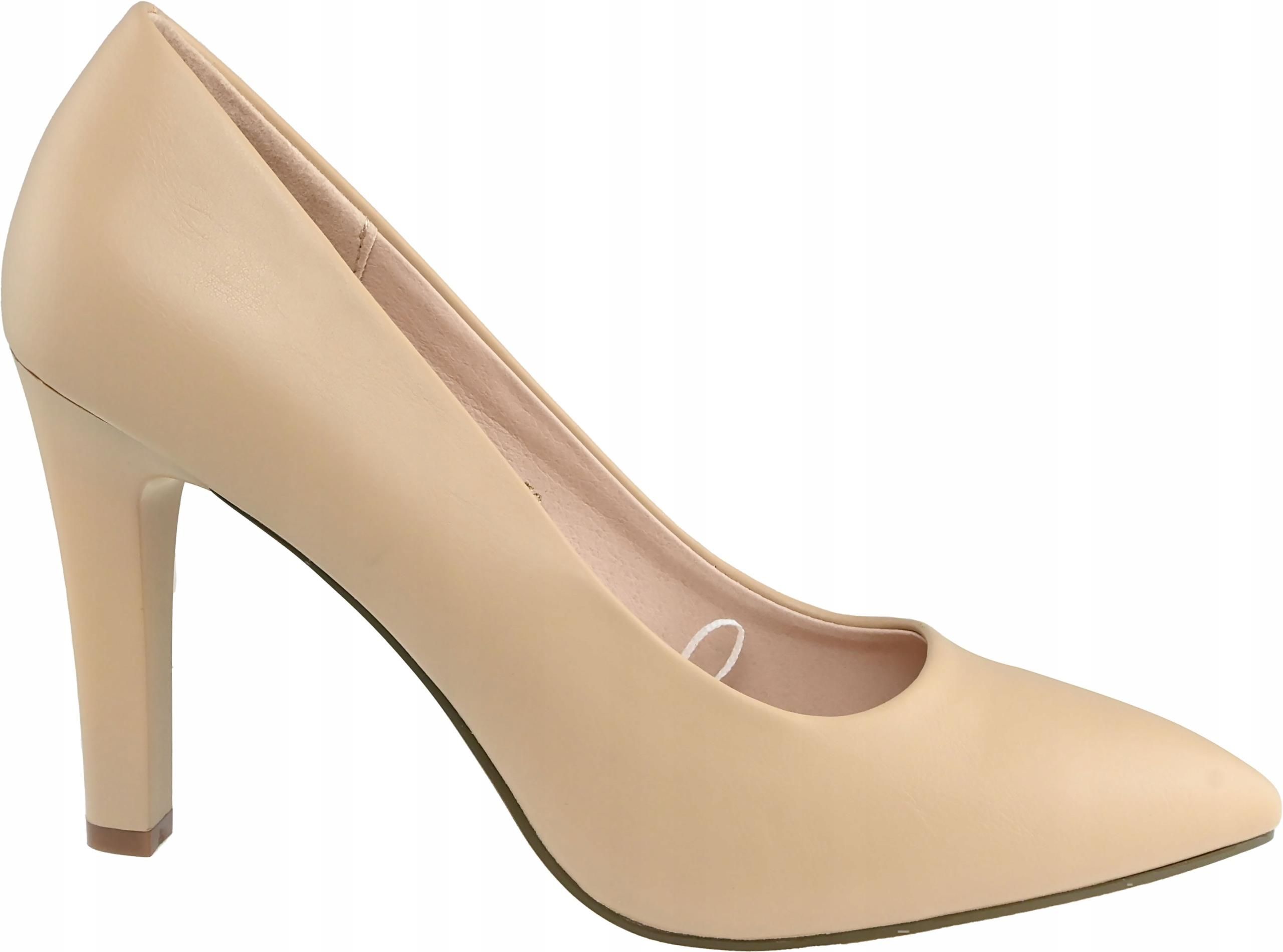 Czółenka Sergio Leone 1446 coffe cielisty r,40 - Ceny i opinie - Ceneo.pl