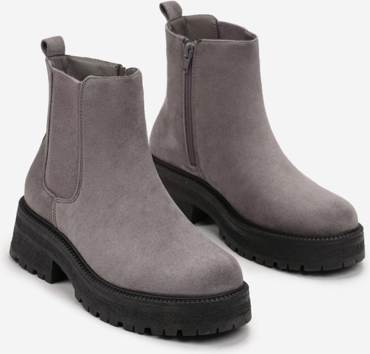 Born2Be Szare Botki damskie 40 Ekozamsz - Ceny i opinie - Ceneo.pl