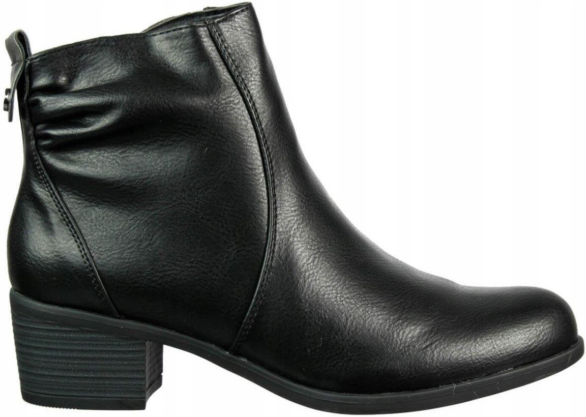 Botki Damskie Jezzi RMR1919-1 Zimowe Ocieplane Na Obcasie - Ceny i ...