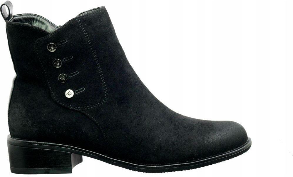 Botki Damskie Jezzi ASA198-12 Zamszowe Płaski Obcas Zamek R 41 - Ceny i ...