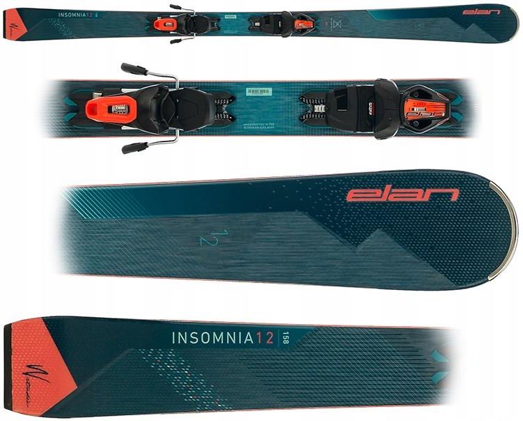 Narty Elan Insomnia 12 C Wiązania Elw 9 0 Gw 150Cm Niebieskie 23/24 ...