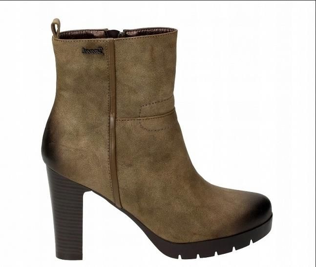 Botki Damskie Jezzi SA50-3 Khaki Na Obcasie Zimowe Ocieplane - Ceny i ...