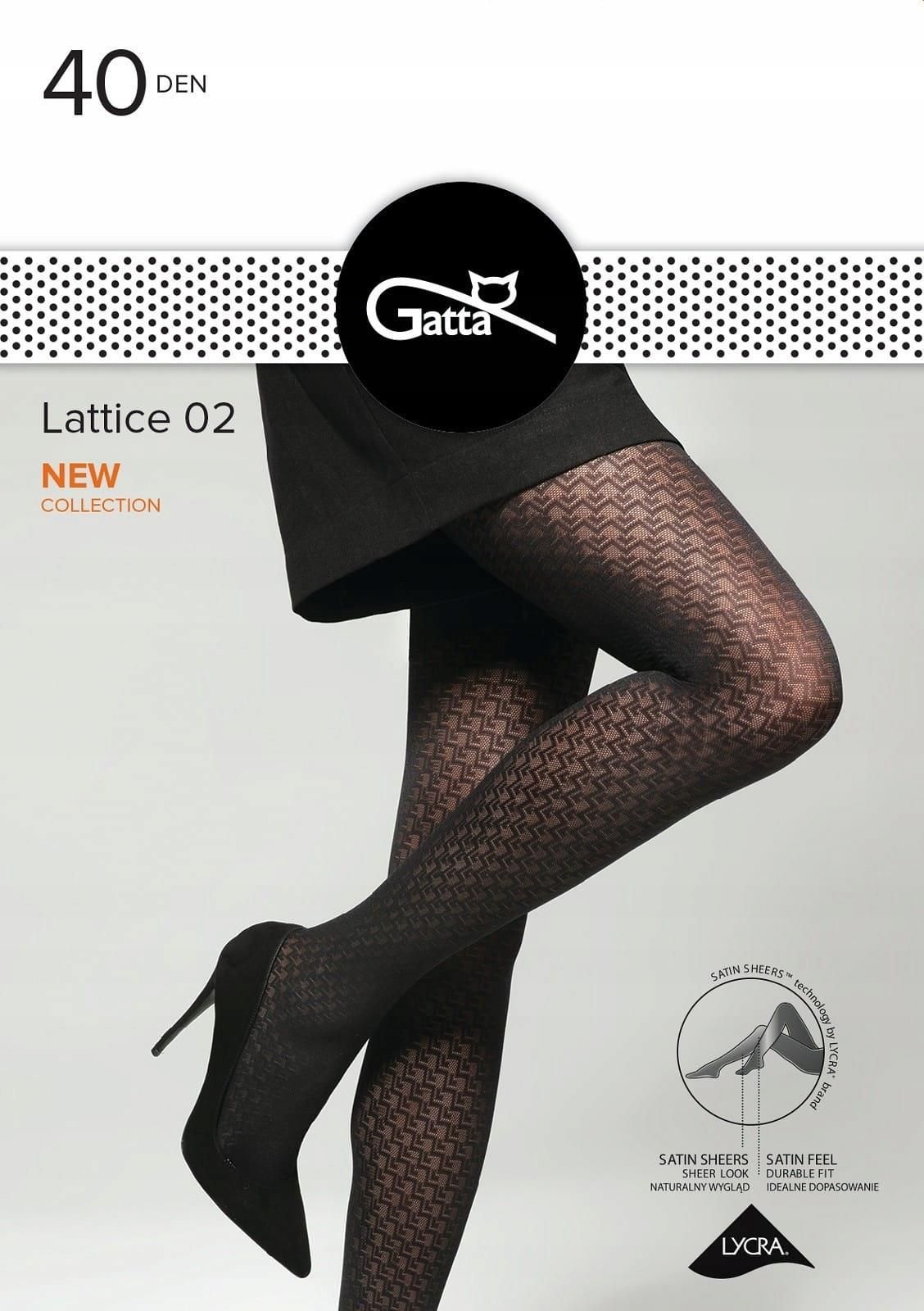 Gatta Rajstopy wzorzyste Lattice 02 40 den 2-S - Ceny i opinie - Ceneo.pl