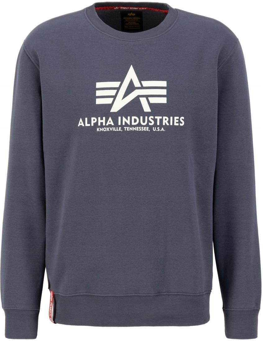 Bluza Alpha Industries Basic Sweater greyblack M - Ceny i opinie - Ceneo.pl