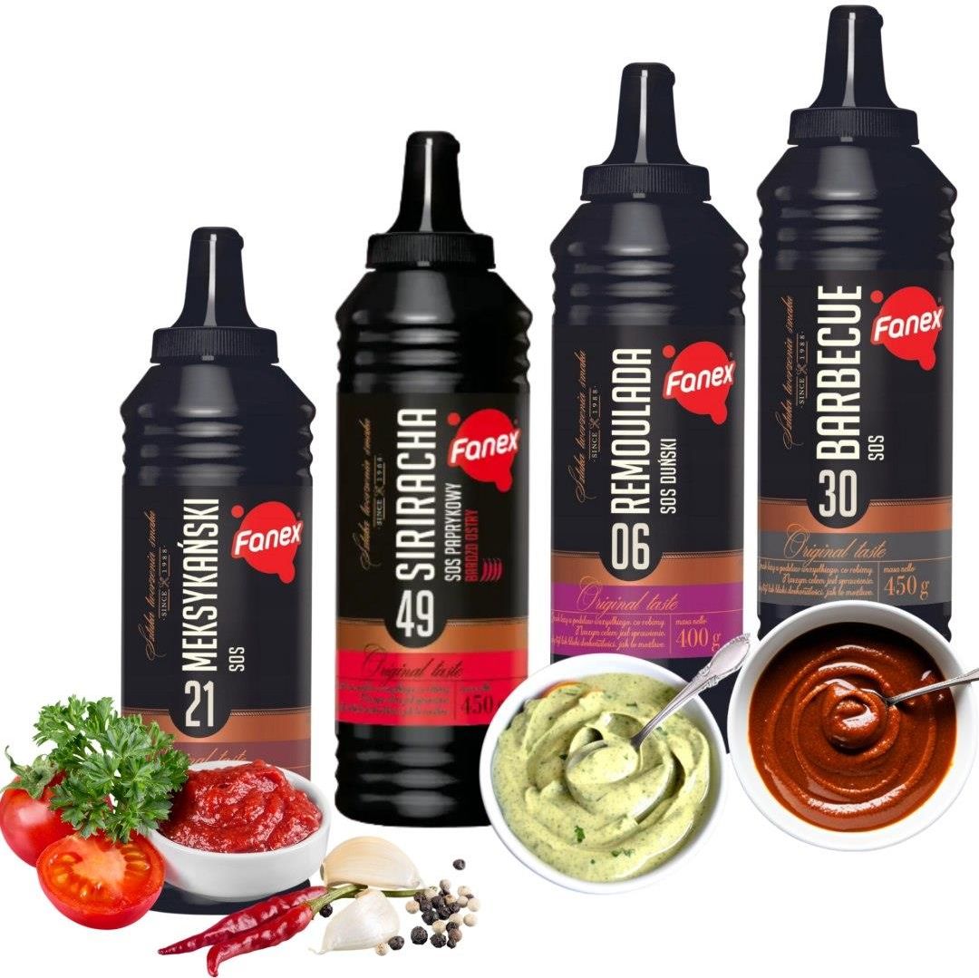 Coconaut Mały Zestaw Sosów Meksykański Duński Sriracha Bbq - Ceny i ...